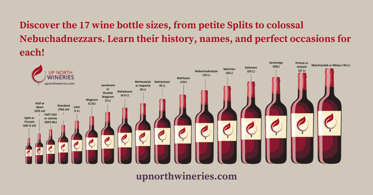 A Guide to Wine Bottle Sizes - Up North Wineries